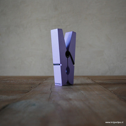 Grote Houten Knijper Lila | Fotohouder | Knijpertjes.nl